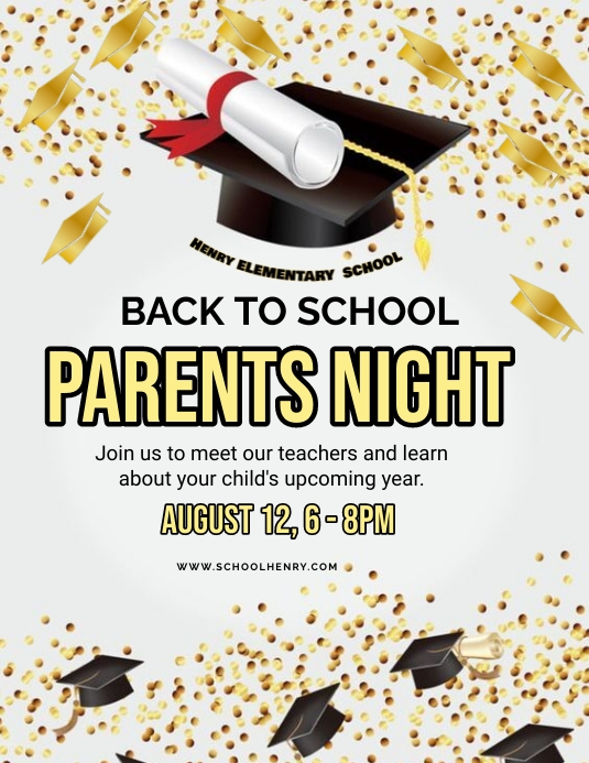 Copy of Parents Night , pta meeting ,graduation and | PosterMyWall
