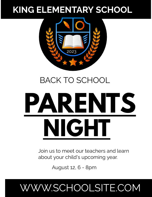 Plantilla de Parents Night | PosterMyWall