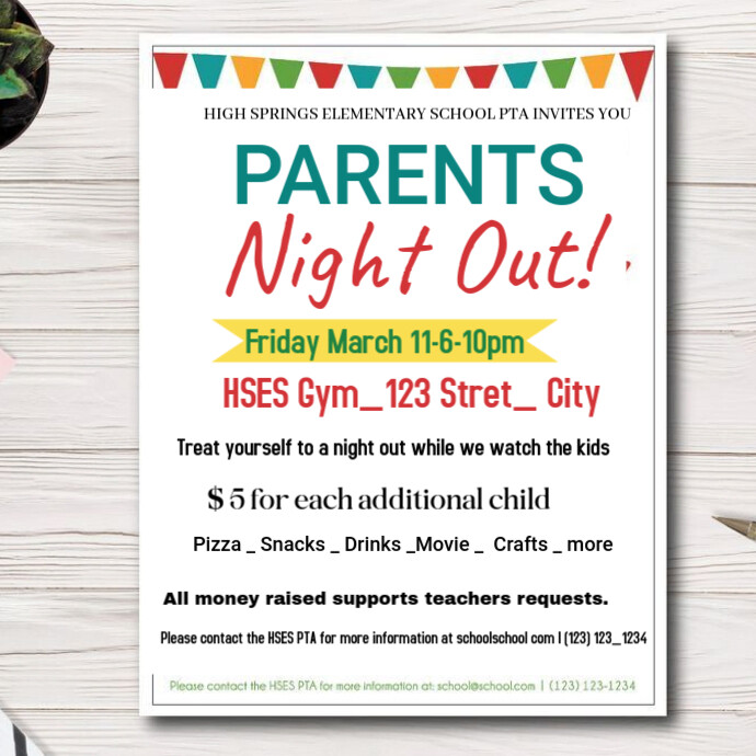 parents night out Template | PosterMyWall
