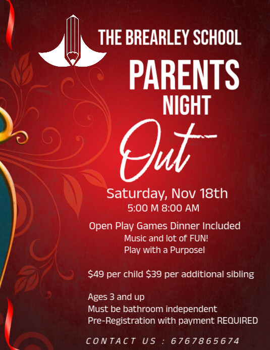 Copy of Parents Night Out | PosterMyWall