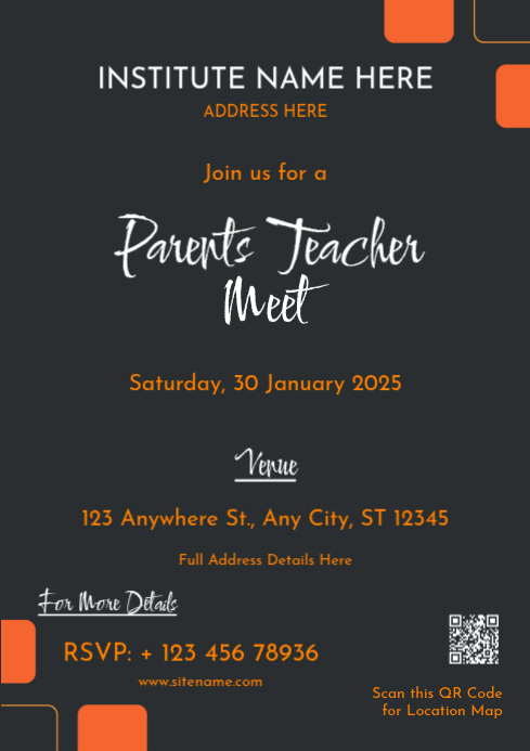 Parents Teacher Meet | PTA Template | PosterMyWall