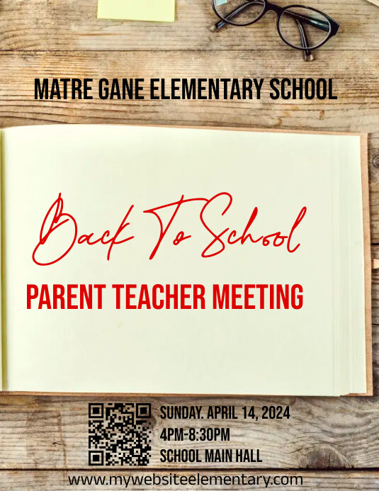 Parents teacher meeting flyers Template | PosterMyWall
