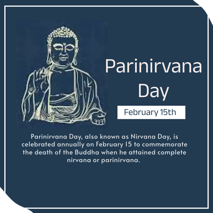 parinirvana day Template | PosterMyWall