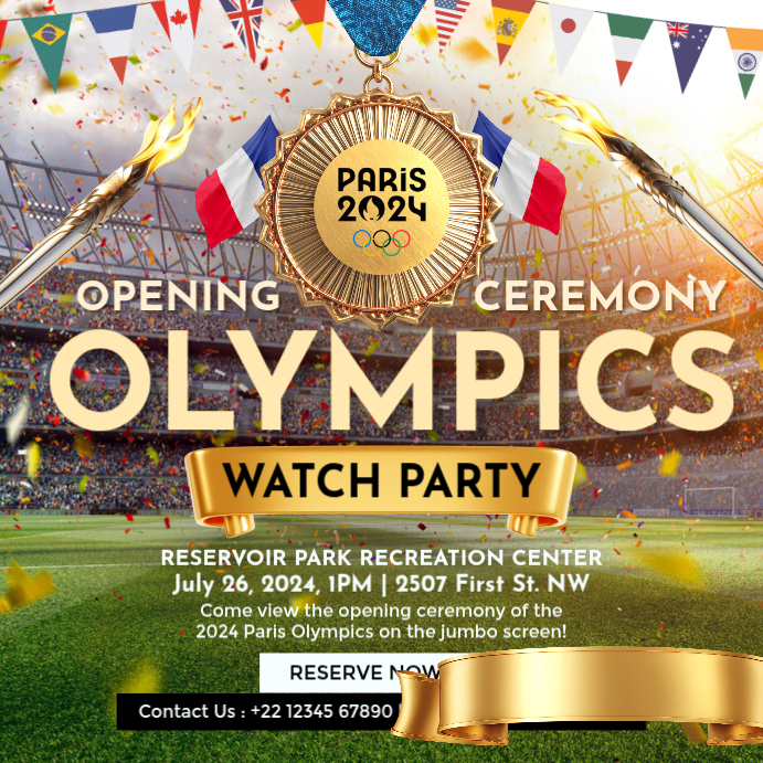 Paris Olympics Opening Ceremony Post Template | PosterMyWall