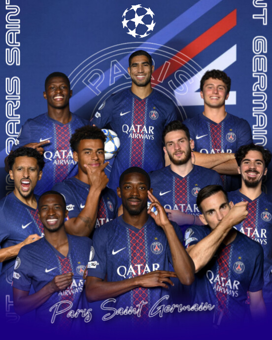 PARIS SAINT GERMAIN POSTER Template | PosterMyWall