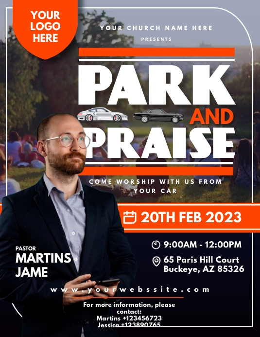 Park And Praise Flyer 2023 Template | PosterMyWall