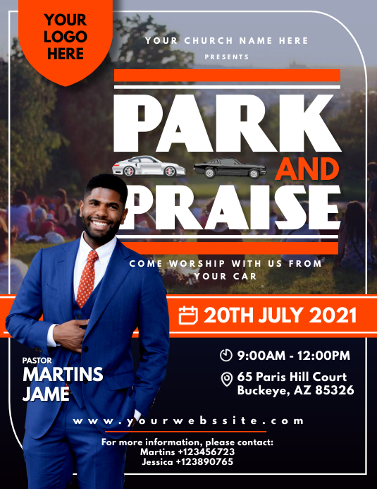 Park And Praise Flyer Template | PosterMyWall