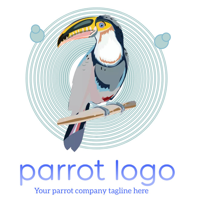 parrot logo pet logo bird logo Template | PosterMyWall
