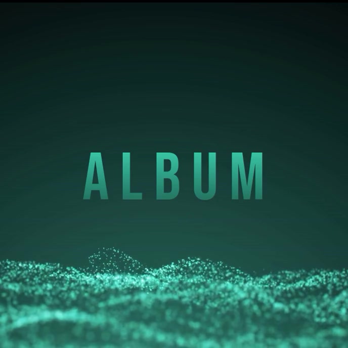 Particle waves album cover video Template | PosterMyWall