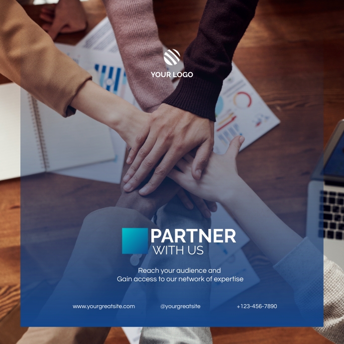 Copy of Partner With Us | PosterMyWall