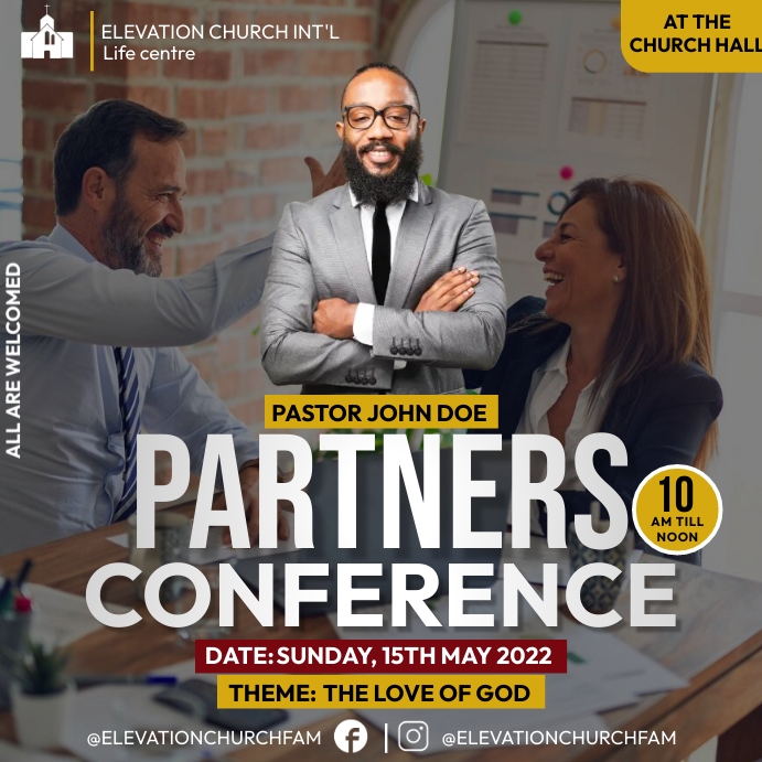 Partners Conference Template | PosterMyWall