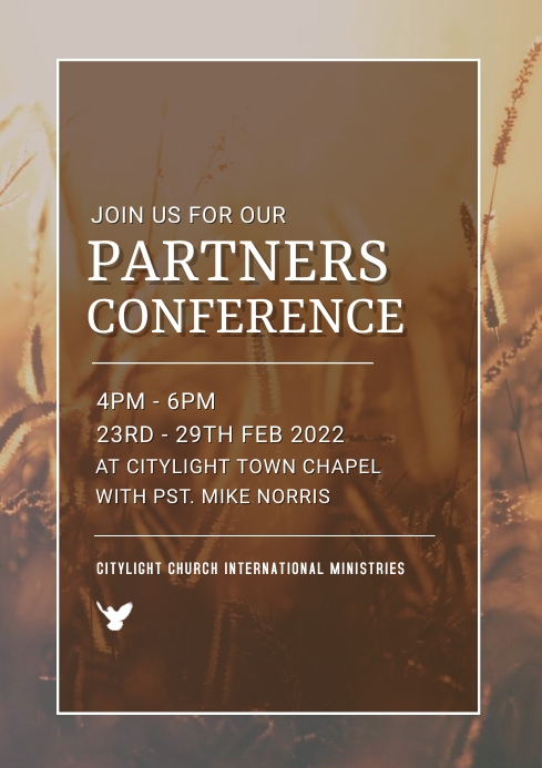 partners conference flyer design Template | PosterMyWall