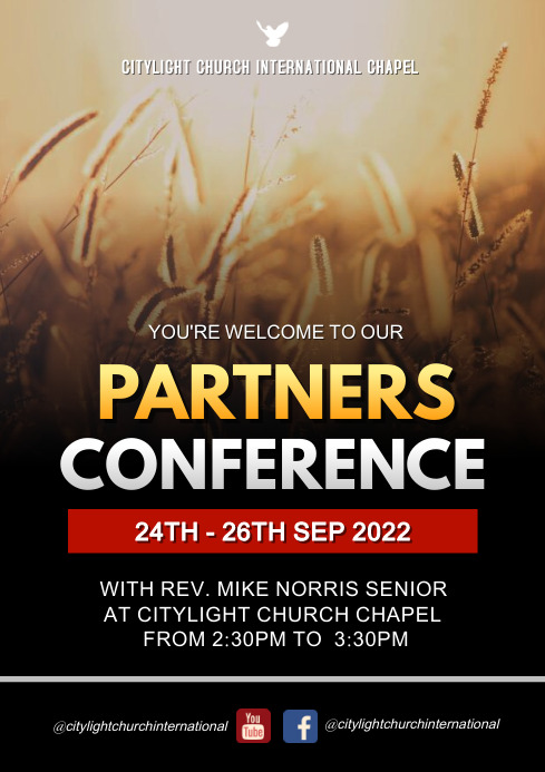 partners conference flyer template design | PosterMyWall