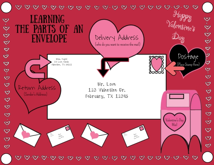 Copy of Parts of an Envelope Valentine's Day | PosterMyWall
