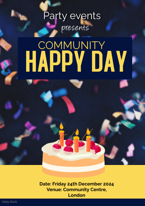 Copy of party, celebrations, events | PosterMyWall