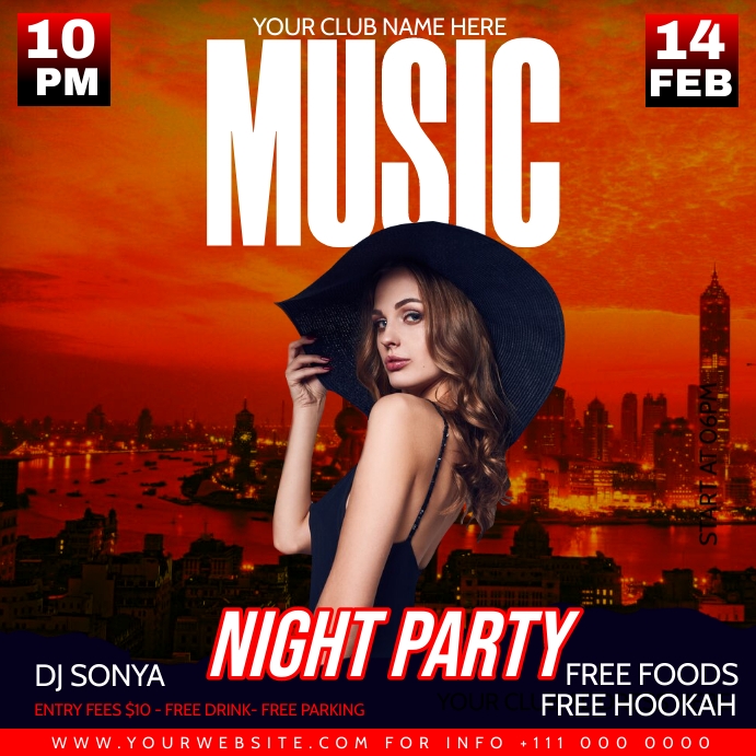 Copy of party,event,party night,music party, | PosterMyWall