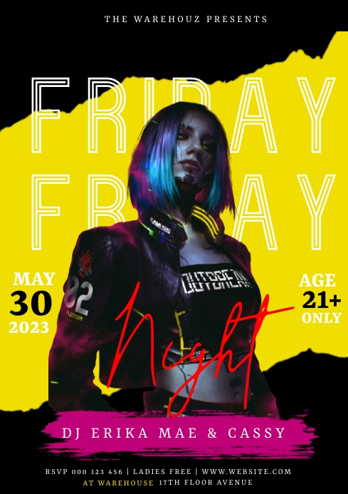 PARTY A2 AD.E Template | PosterMyWall