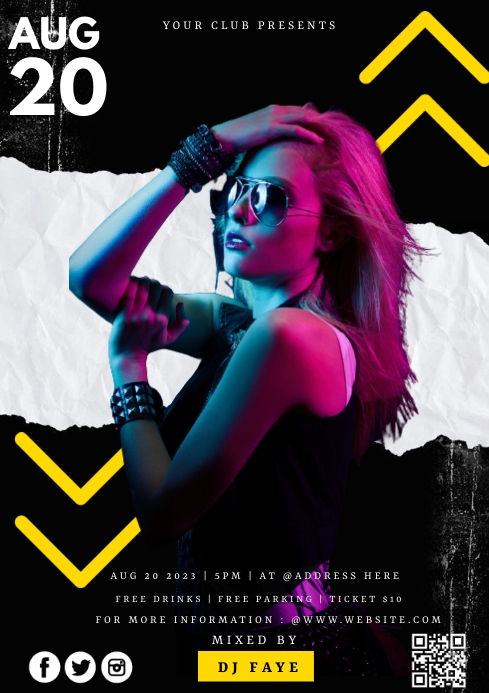 PARTY A2 AD.E Template | PosterMyWall