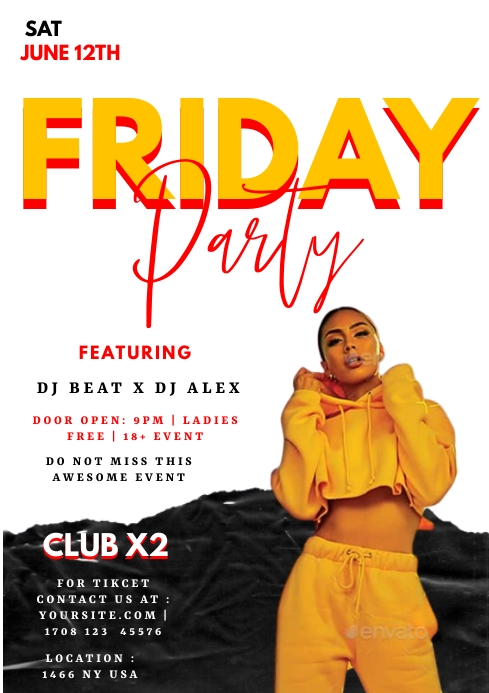 PARTY A4 AD.E Template | PosterMyWall