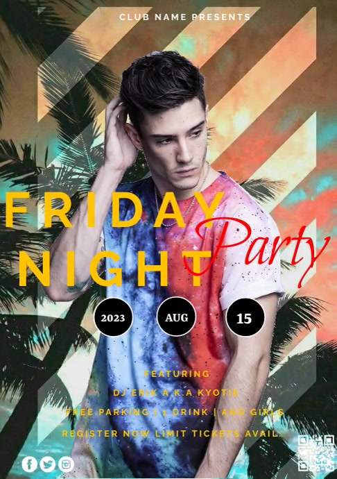 Copy of PARTY A4 AD.E | PosterMyWall