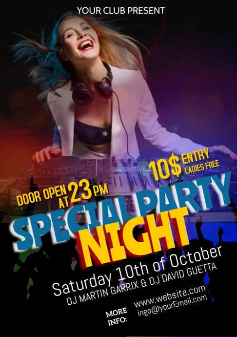Party A4 Template | PosterMyWall