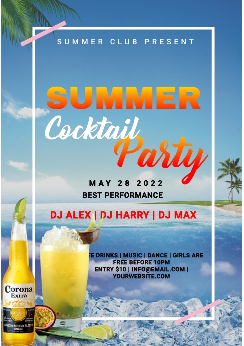 PARTY A4 TEMPLATE.E | PosterMyWall