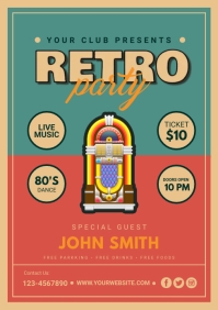980+ retro party Customizable Design Templates | PosterMyWall