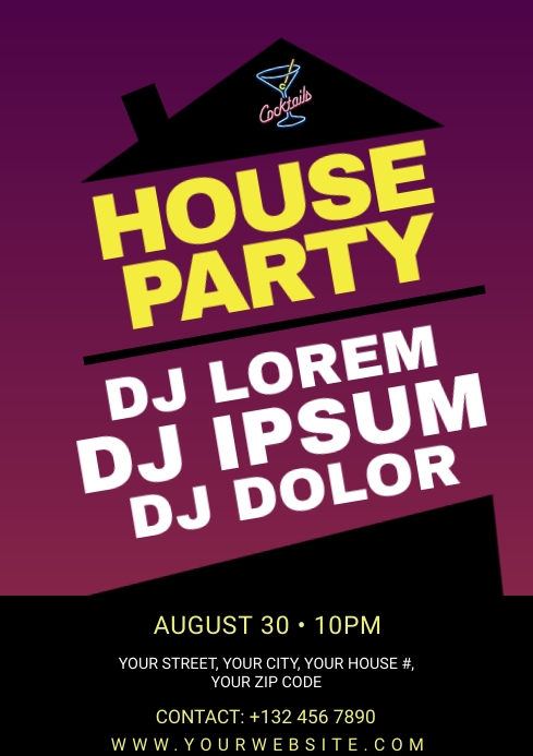 PARTY A4 TEMPLATE.R | PosterMyWall