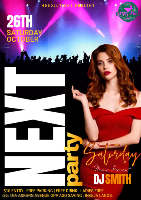 PARTY A4.E Template | PosterMyWall
