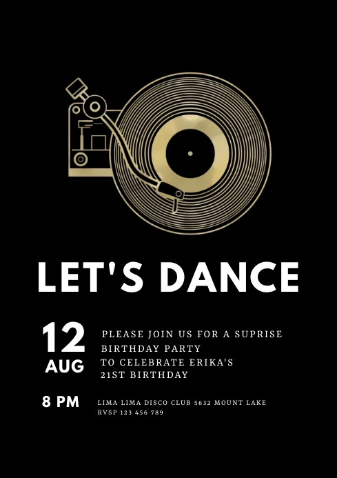 PARTY A4.E Template | PosterMyWall
