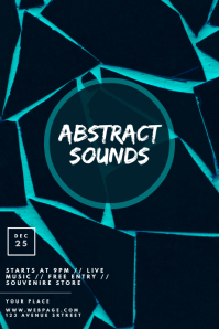 Party Abstract Sounds Party Template | PosterMyWall