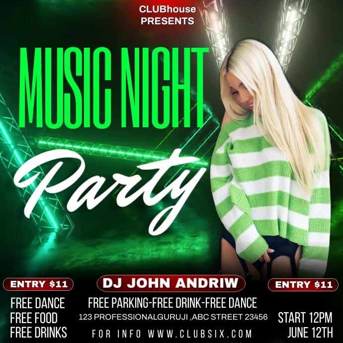 party ad design Template | PosterMyWall