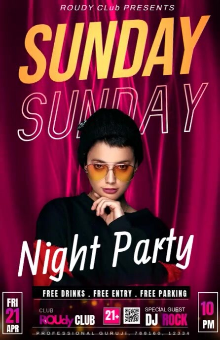 party ad template, | PosterMyWall
