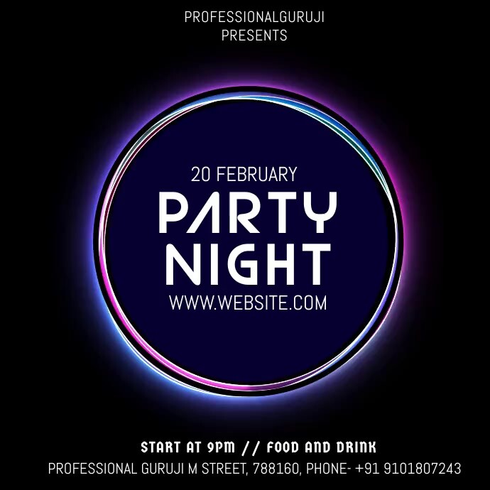 party ad template | PosterMyWall