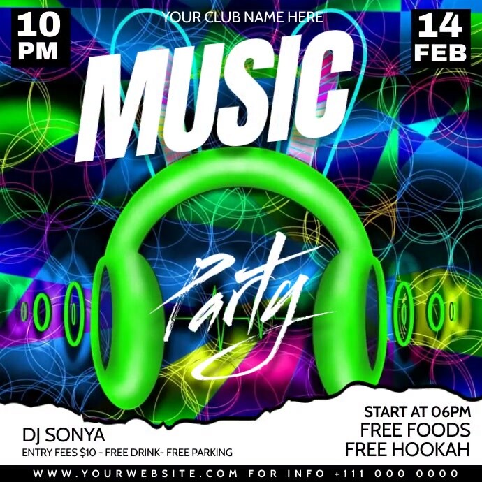party ad template | PosterMyWall
