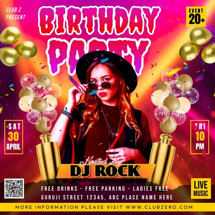 party ad template | PosterMyWall