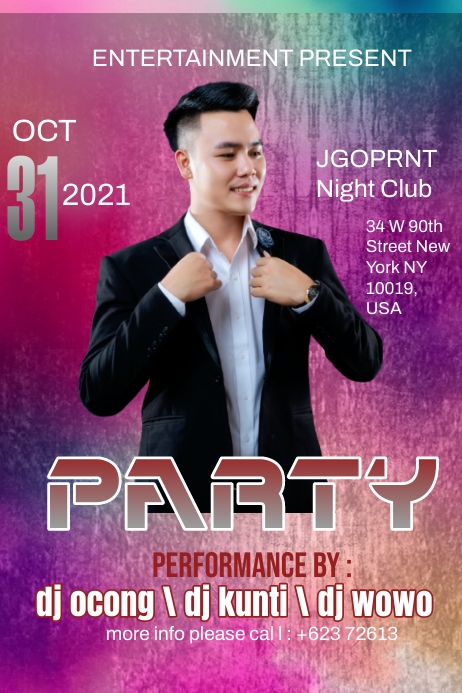 Party Ads Template | PosterMyWall