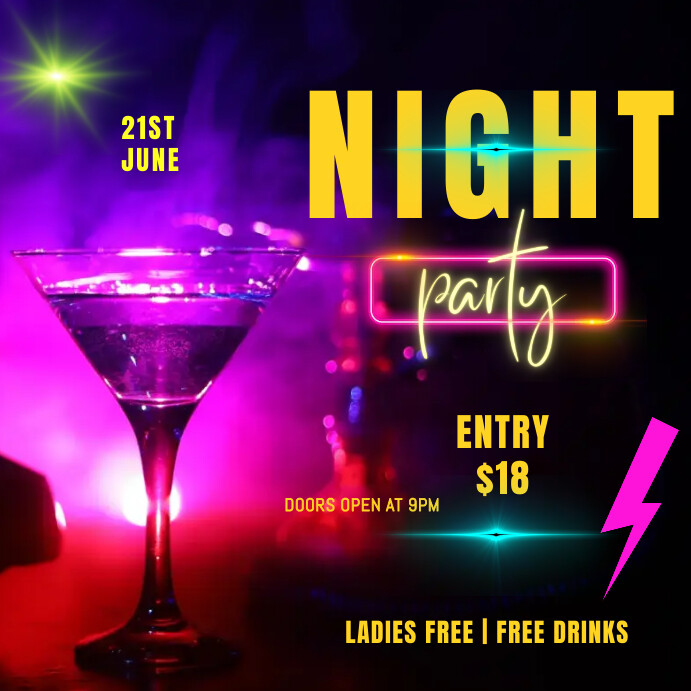 Party Advert Template | PosterMyWall