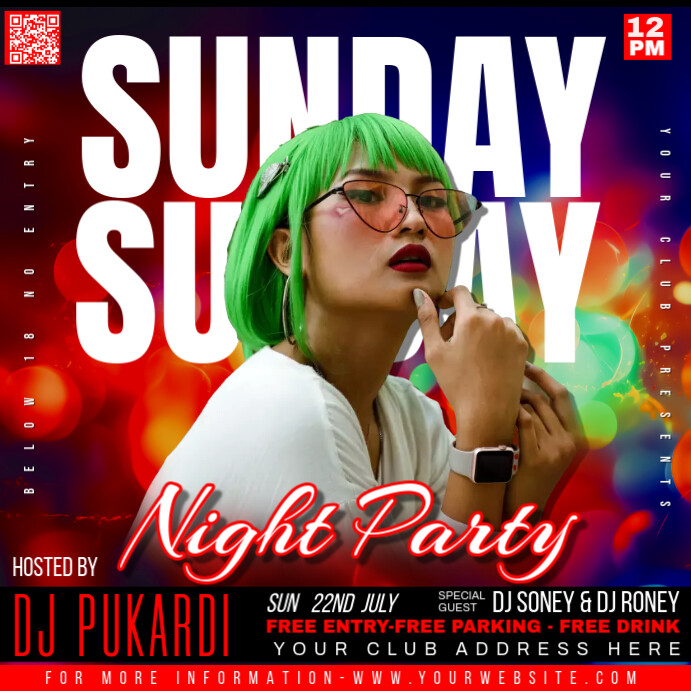 party animated poster, Template | PosterMyWall