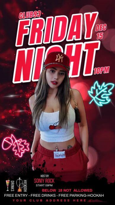 party animated poster Templat | PosterMyWall