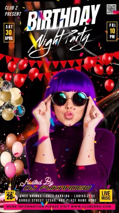 party animated poster Templat | PosterMyWall