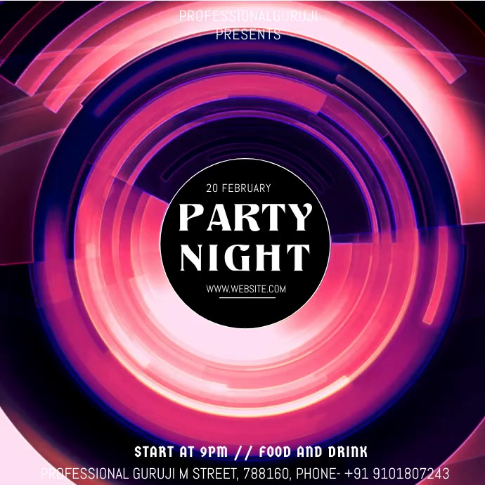 party animation Template | PosterMyWall