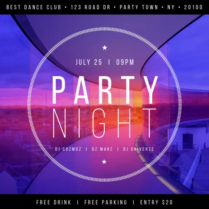 PARTY BANNER Template | PosterMyWall