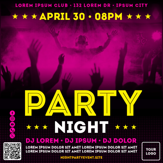 PARTY BANNER Template | PosterMyWall