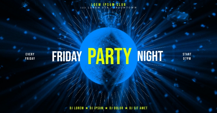 PARTY BANNER Template | PosterMyWall