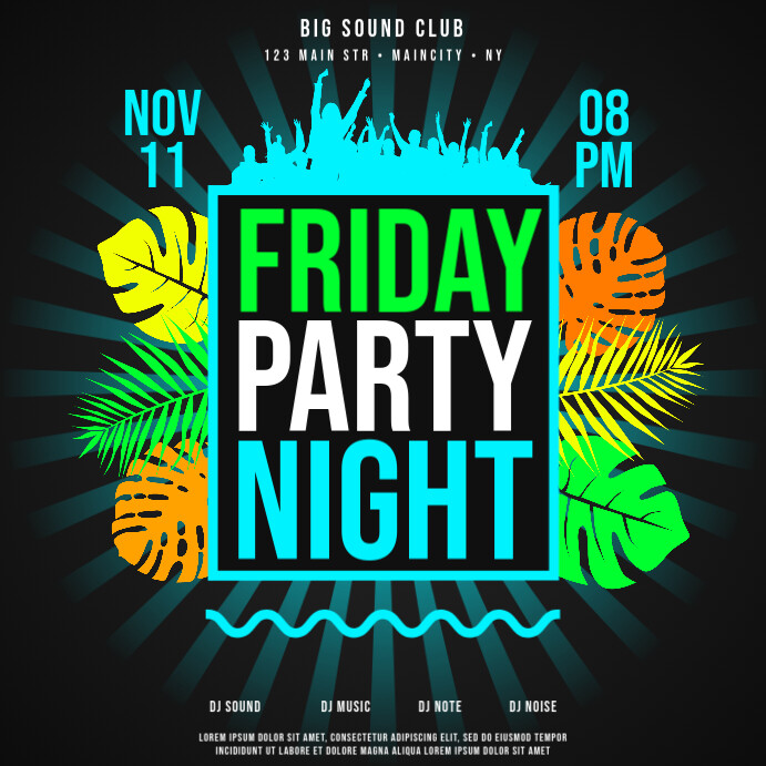 PARTY BANNER Template | PosterMyWall