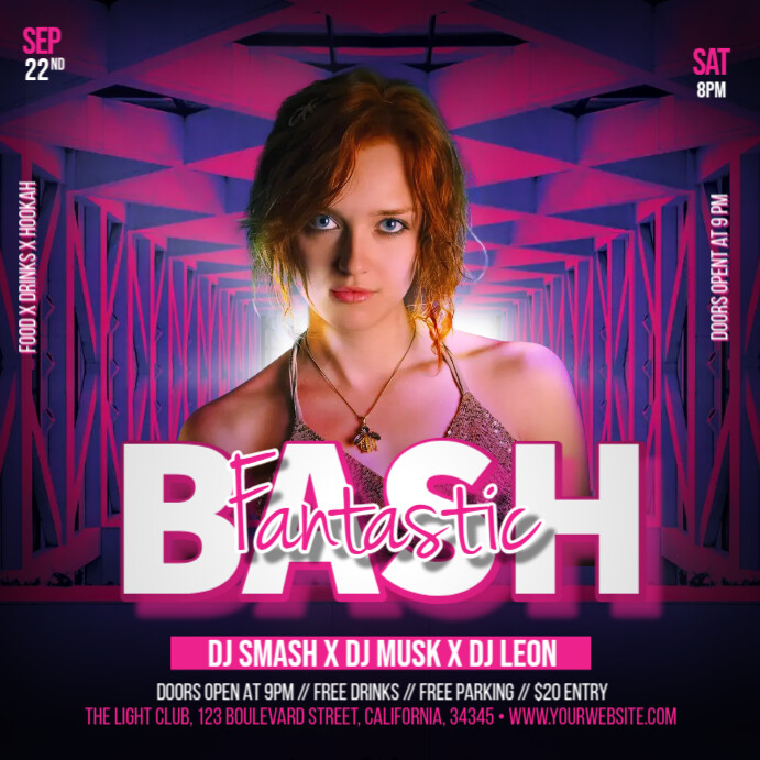 Party Bash Club Party Ads Template | PosterMyWall