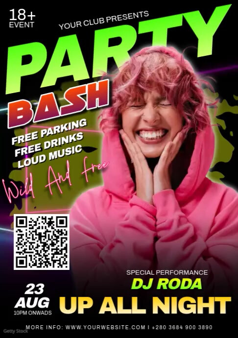 Party Bash Template | PosterMyWall