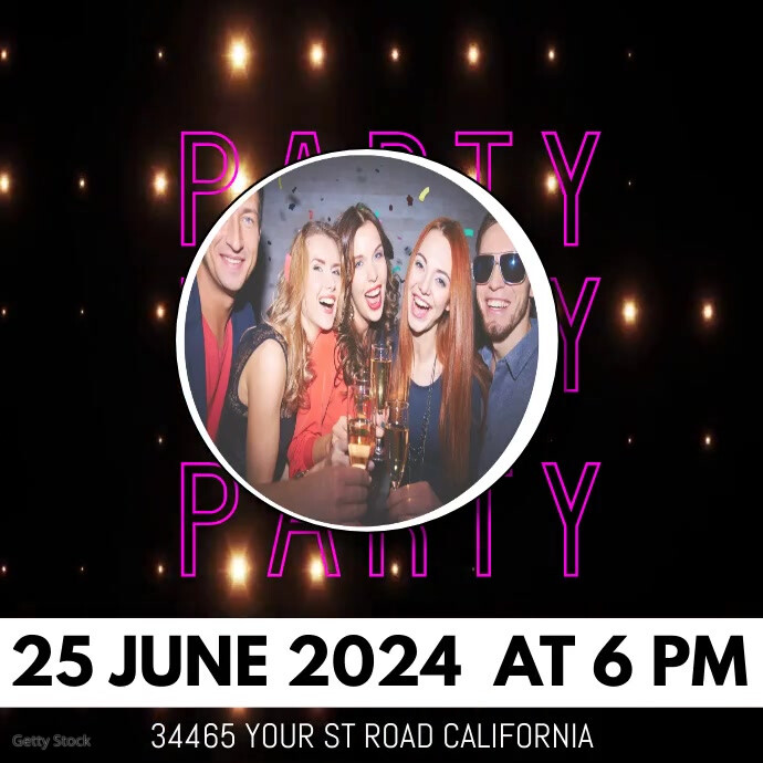 Party celebration social media post tempalte Template | PosterMyWall