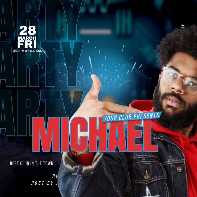 Party Club Ads Template | PosterMyWall